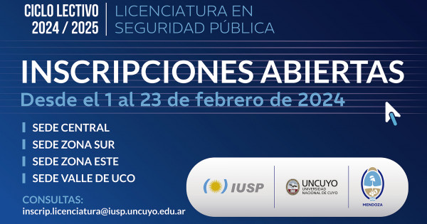Apertura de Inscripciones para la Licenciatura en Seguridad Pública ...